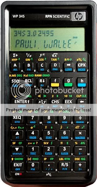 WP 34S - Pics of blue slant overlay on real calculator