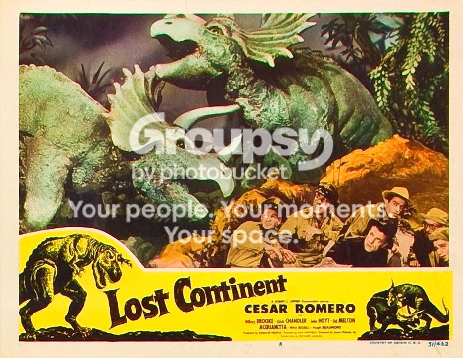 Lost Continent 1951 posters and lobbies