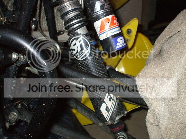 PEP CF Quadtech shock guards and Corbin seat