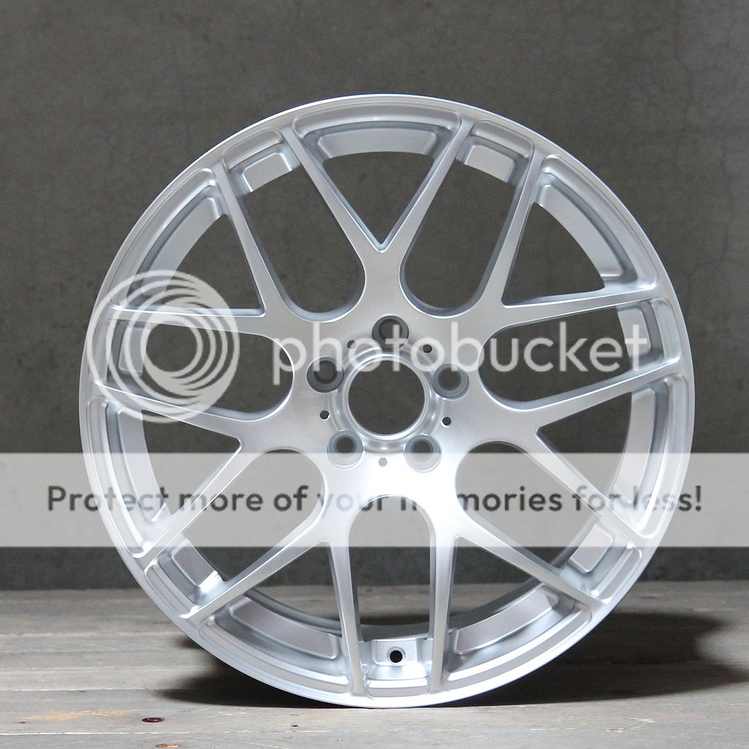19x9.5 Concave P40 Style 5x108 40 Hyper Silver Wheel Rim New Inch Car ...