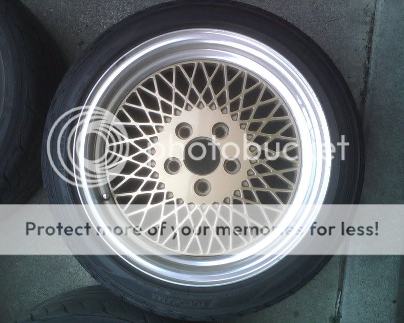 16" Enkei 92 Gold Mesh Polished Lip w/adapters for 5x100 | VW Vortex ...