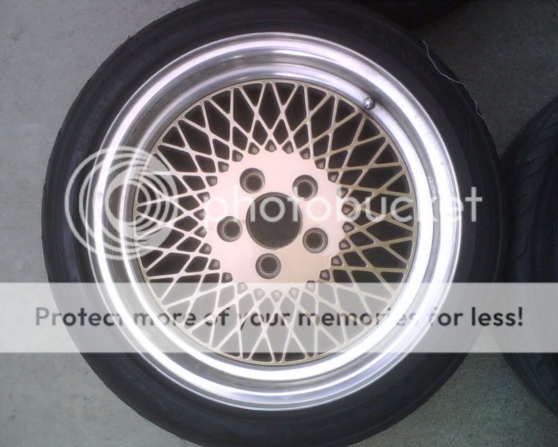 16" Enkei 92 Gold Mesh Polished Lip w/adapters for 5x100 | VW Vortex ...